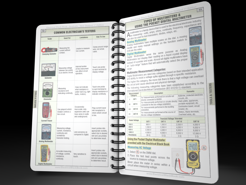 Electrical Black Book: No.1 Portable Electrical Reference Book for ...